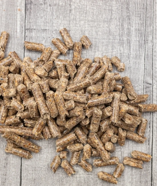 High-Energy Mustard Husk Biomass Pellets for Green Fuel.